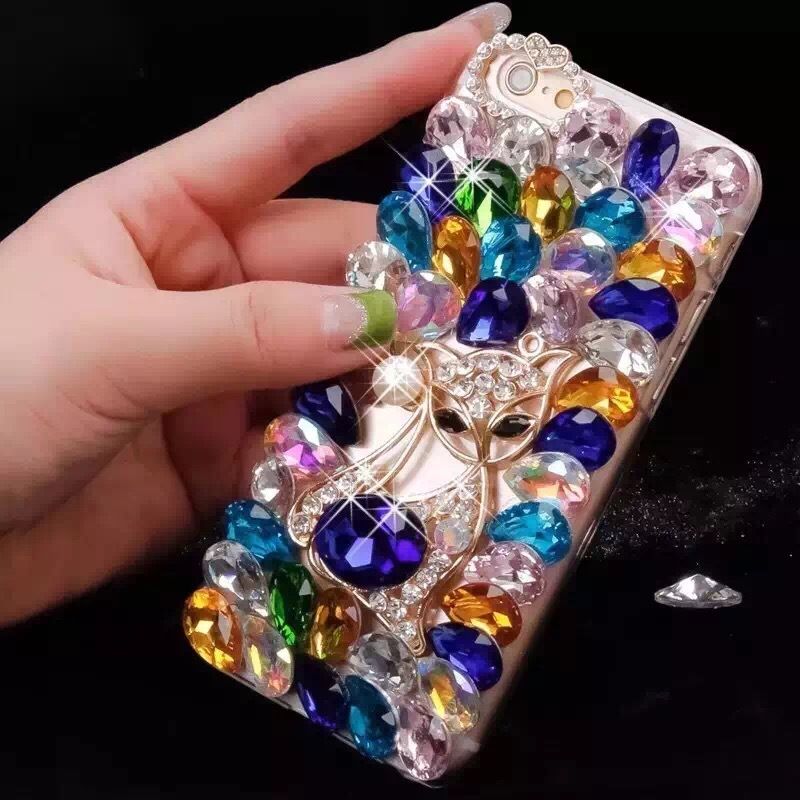 Luxury Bling Colourful Crystal Stone Case Cover For Iphone Se 5 5s 6 6s ...